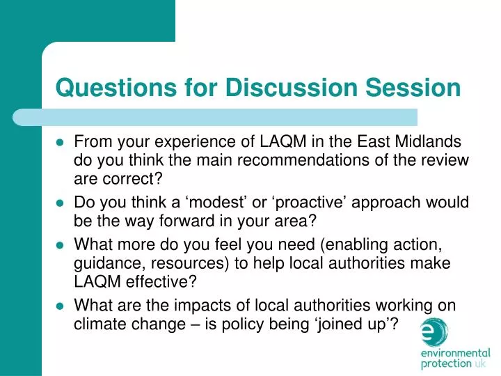 PPT - Questions for Discussion Session PowerPoint Presentation, free ...