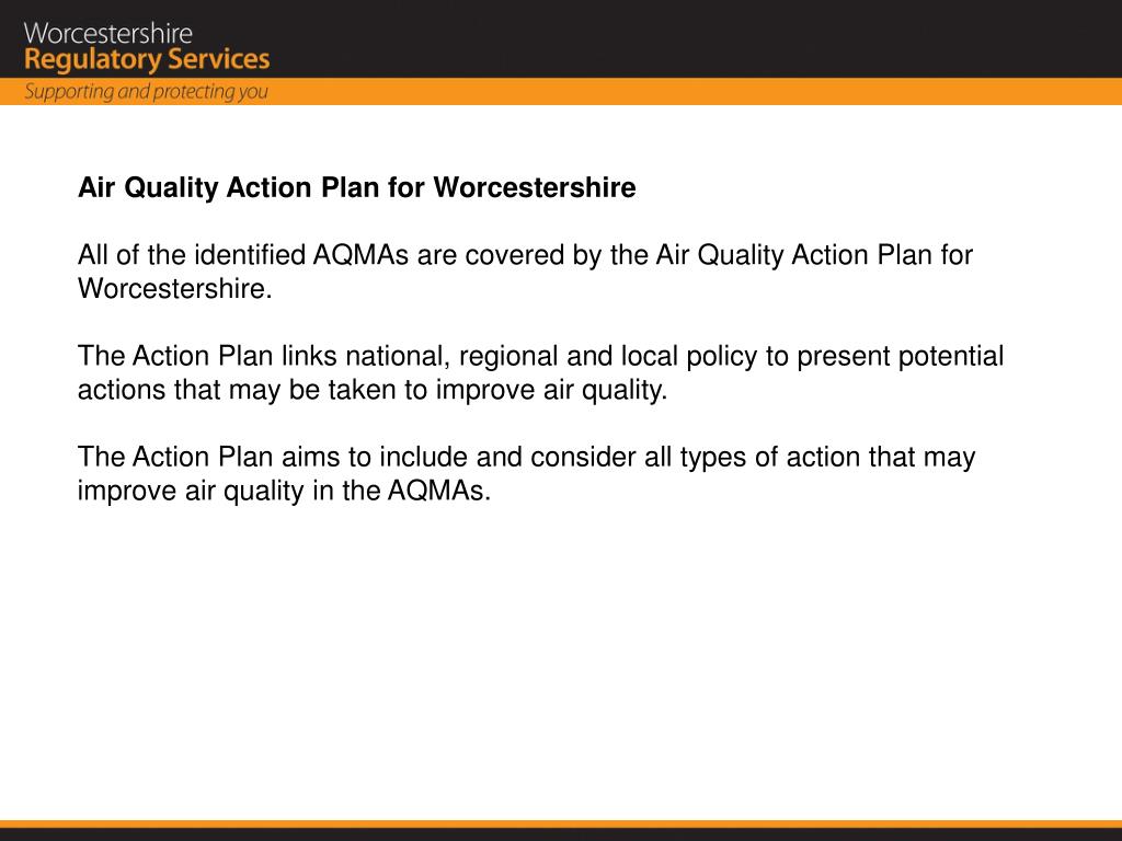 PPT - Air Quality Action Plan Steering Group Meeting Wednesday 18 th ...