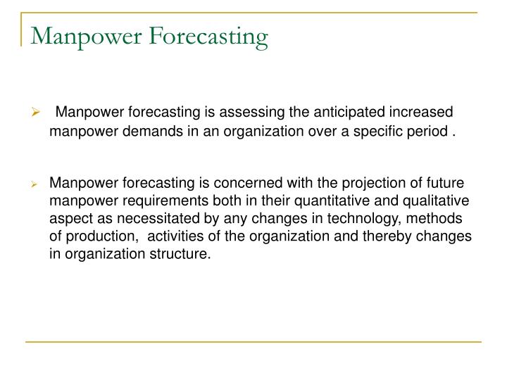 PPT - MANPOWER PLANNING PowerPoint Presentation - ID:4712891