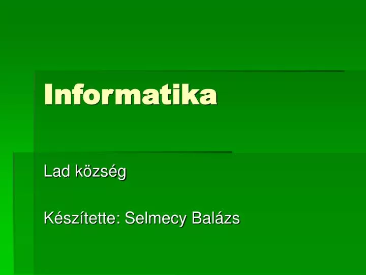 PPT - Informatika PowerPoint Presentation, free download - ID:4713433