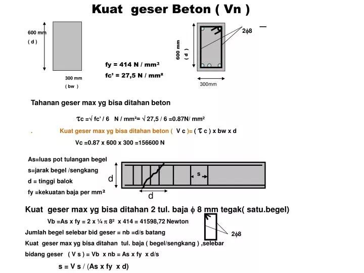 PPT - Kuat geser Beton ( Vn ) PowerPoint Presentation, free download ...