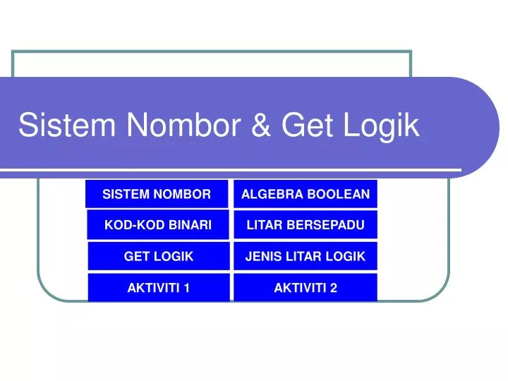 PPT - Sistem Nombor & Get Logik PowerPoint Presentation, free download - ID:4715106