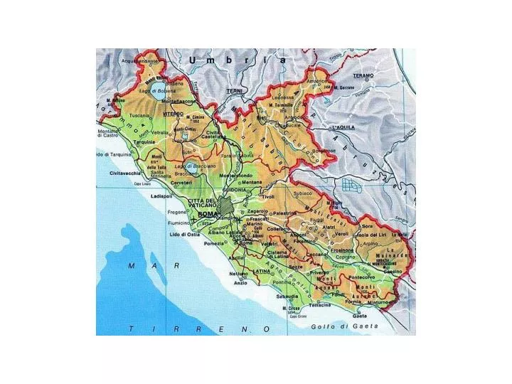 PPT - Regione Lazio Classificazione del territorio PowerPoint ...