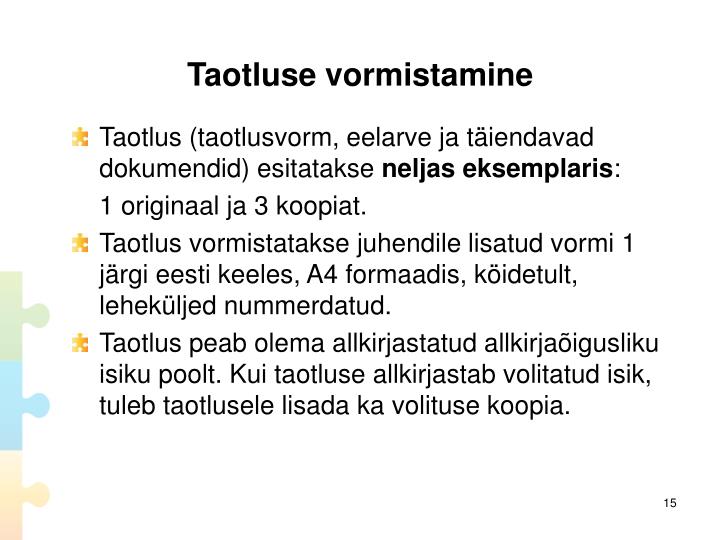 PPT - Projektikonkurss “Eesti keele kursused Harjumaal” KH09EKK001 ...