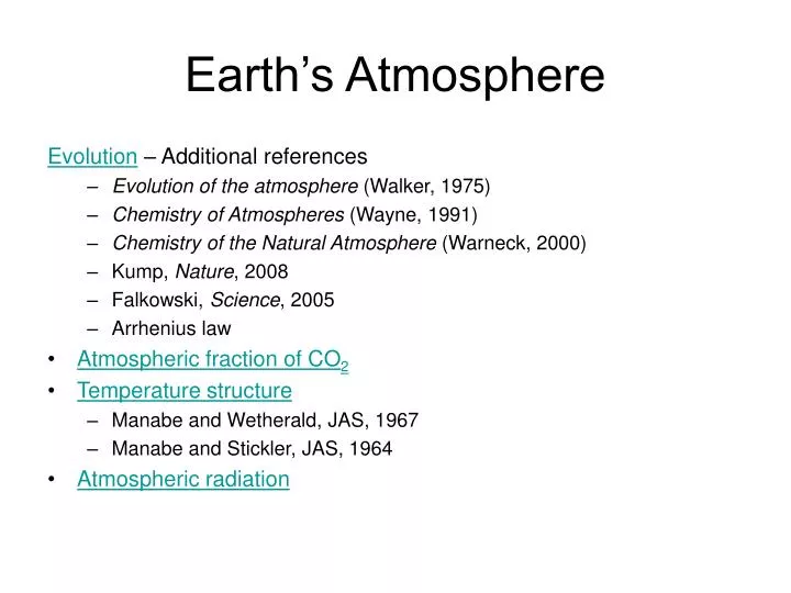 PPT - Earth’s Atmosphere PowerPoint Presentation, free download - ID ...