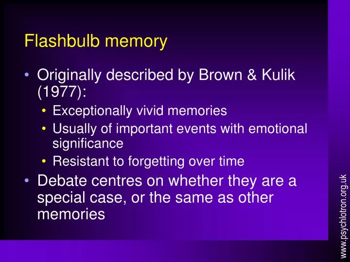 PPT - Flashbulb memory PowerPoint Presentation, free download - ID:4718934
