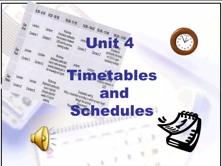 PPT - Timetables and Schedules PowerPoint Presentation, free download ...