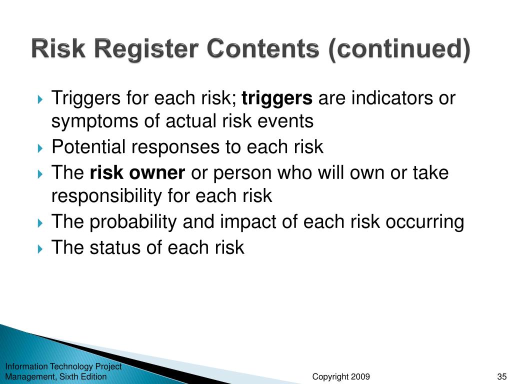 PPT - Chapter 11: Project Risk Management PowerPoint Presentation, free ...