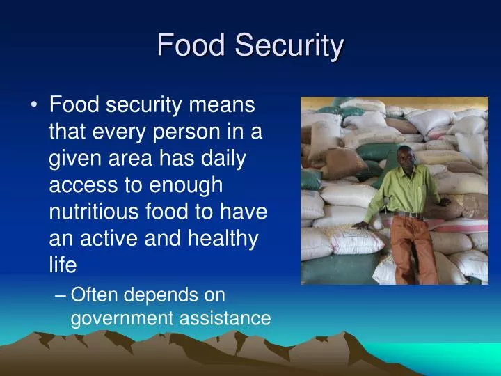 PPT - Food Security PowerPoint Presentation, free download - ID:4721302