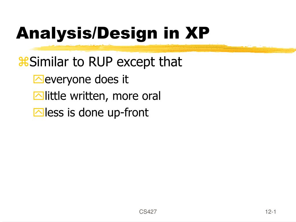 PPT - Analysis/Design in XP PowerPoint Presentation, free download - ID ...