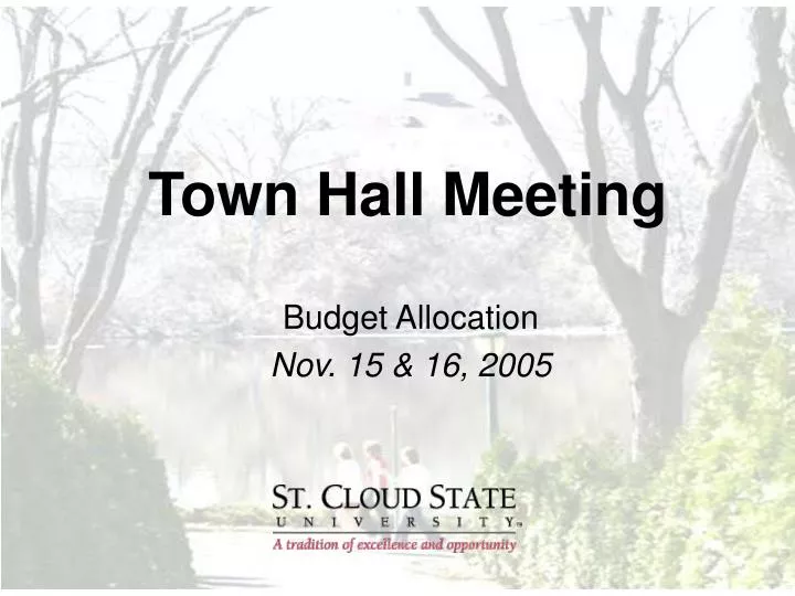PPT - Town Hall Meeting PowerPoint Presentation, free download - ID:4722244