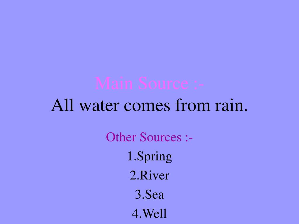 PPT - WATER Prepared by Mrs. SHARMILA SUR(PRT) K.V. O.F.DUMDUM ...