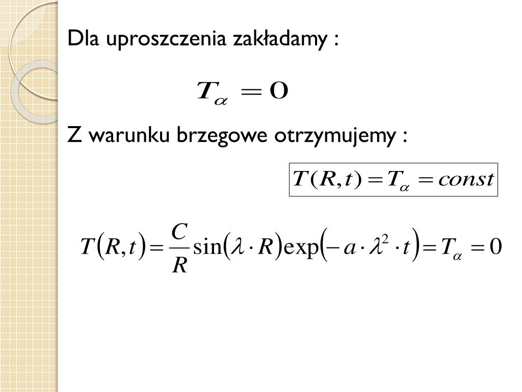 PPT - Przewodzenie cieplne dla kuli PowerPoint Presentation, free ... PPT - Przewodzenie cieplne dla kuli PowerPoint Presentation, free ...