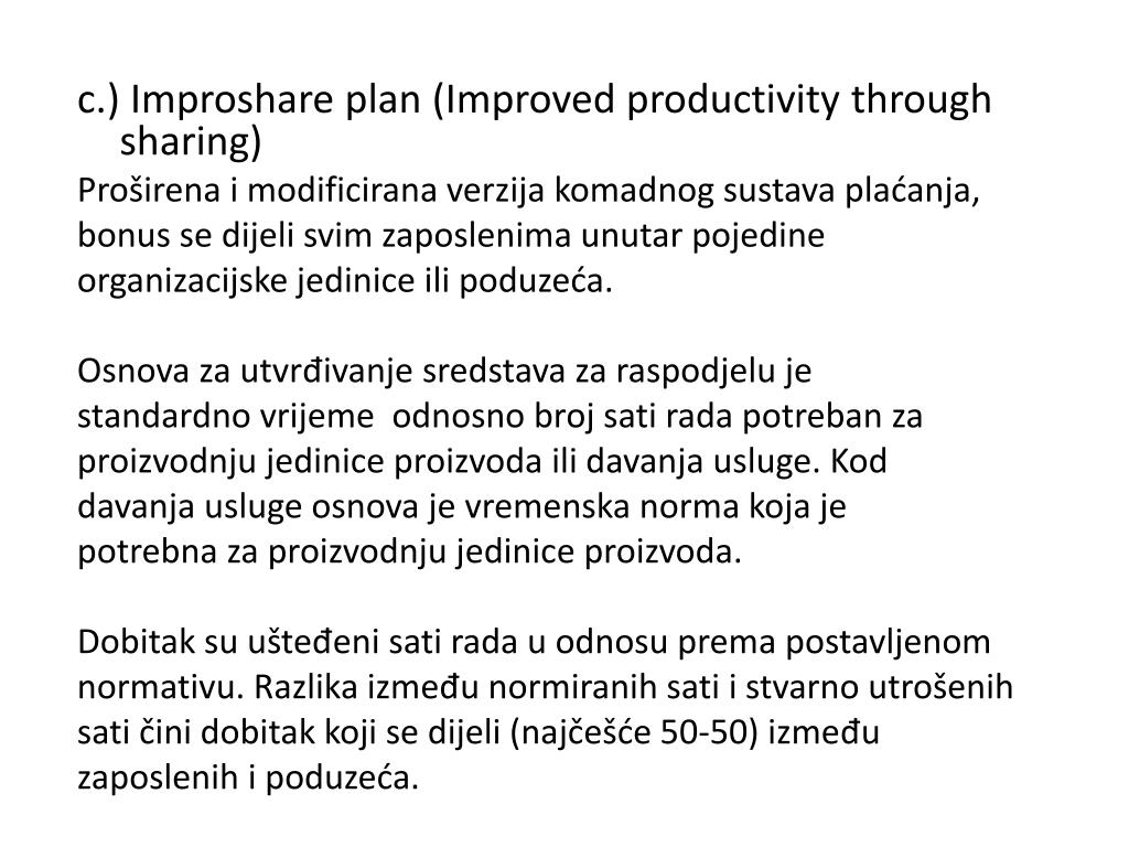 PPT - II. PLAĆE 8. Sindikati i alternativni sustavi nagrađivanja ...