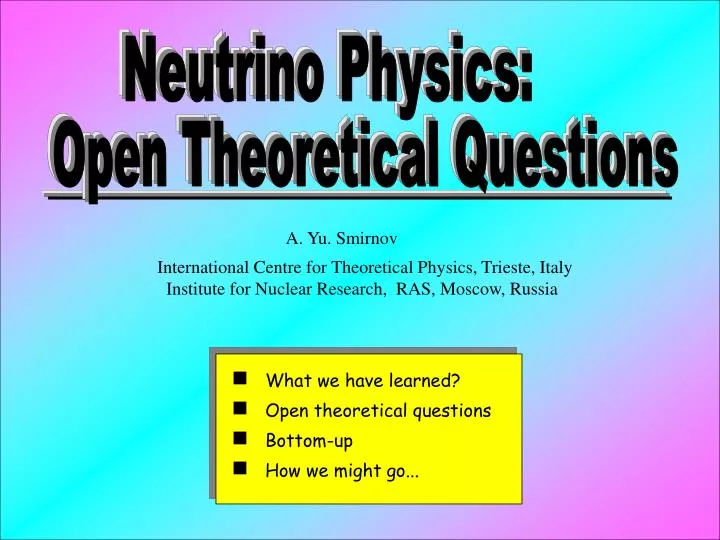 PPT - Open Theoretical Questions PowerPoint Presentation, free download ...