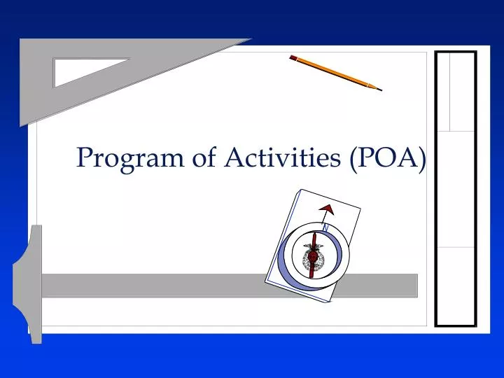 PPT - Program of Activities (POA) PowerPoint Presentation, free ...