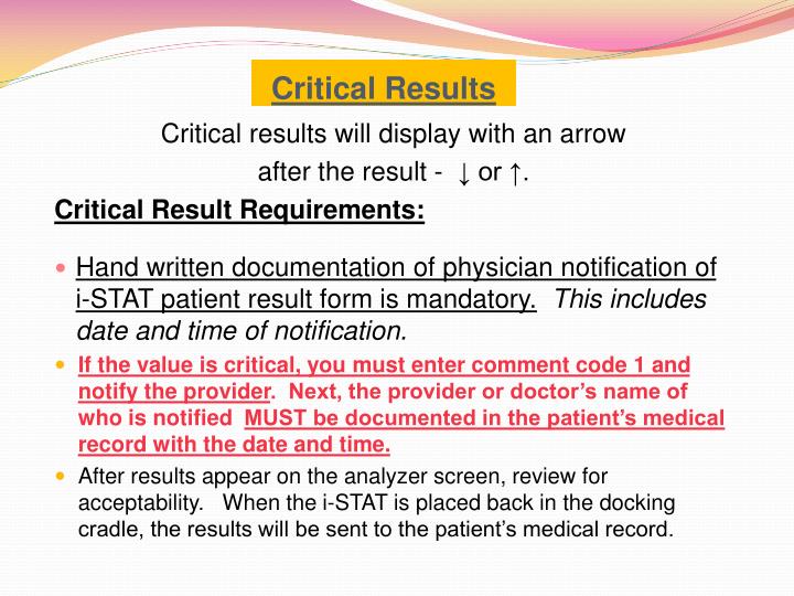 PPT - i -STAT Training Module PowerPoint Presentation - ID:4727318