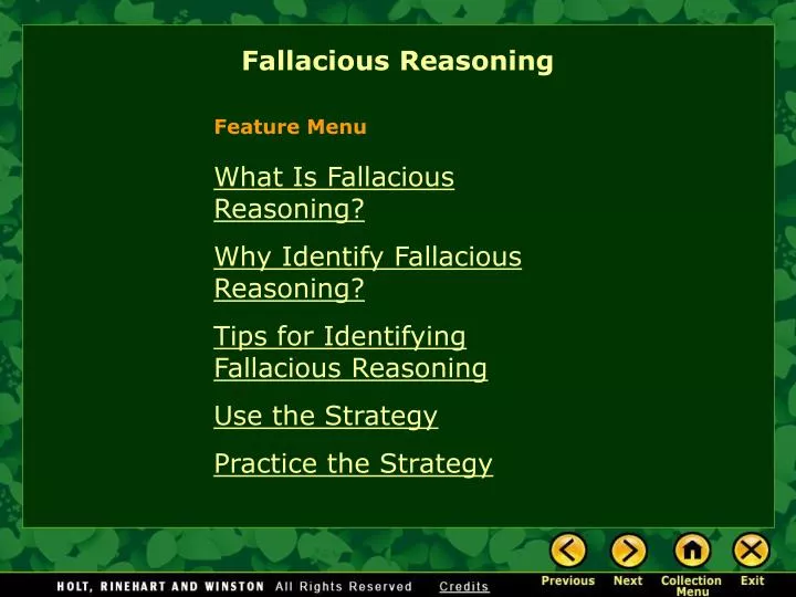 PPT - What Is Fallacious Reasoning? Why Identify Fallacious Reasoning ...