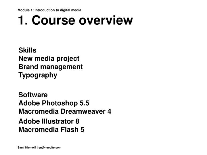 PPT - Introduction to digital media. PowerPoint Presentation - ID:4728701