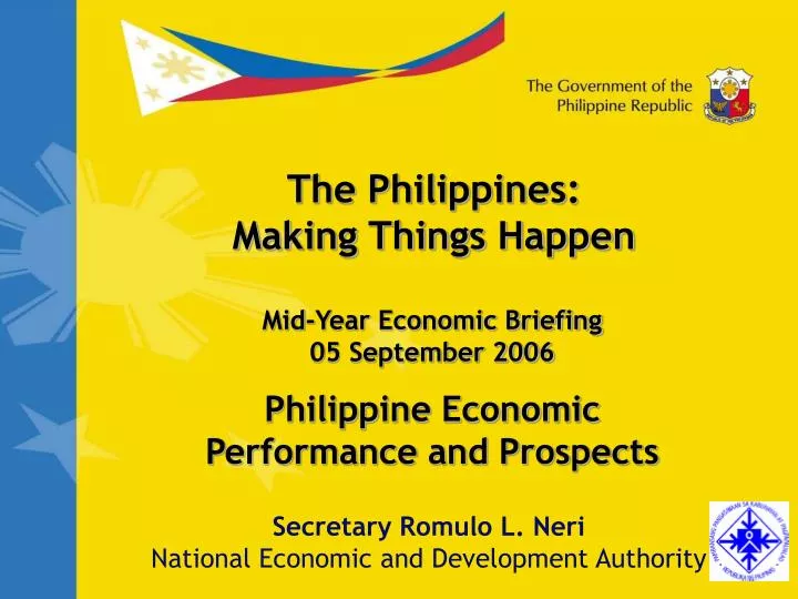 PPT - Philippine Economic Performance and Prospects PowerPoint ...