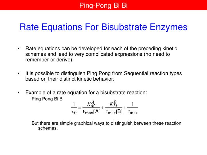 PPT - Bisubstrate Enzymes PowerPoint Presentation - ID:4728829
