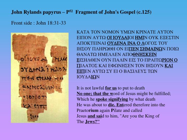 PPT - Bible Manuscripts Most ancient New Testament manuscripts were ...