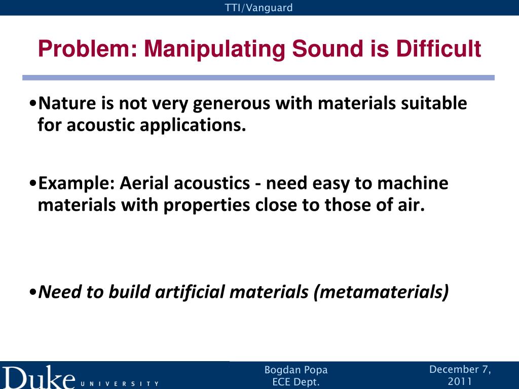PPT - Acoustic Cloaking: Manipulating Sound with Artificial Materials ... PPT - Acoustic Cloaking: Manipulating Sound with Artificial Materials ...
