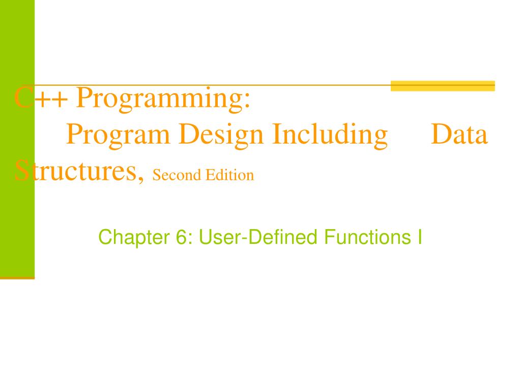 PPT - C++ Programming: Program Design Including Data Structures, Second ...