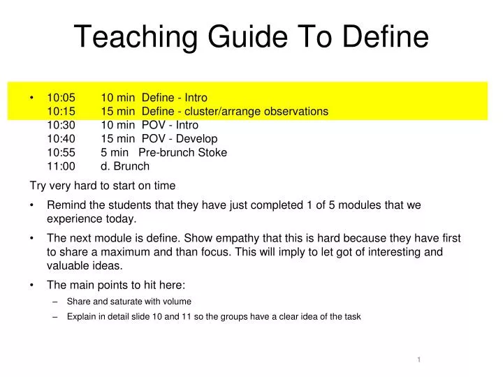 PPT - Teaching Guide To Define PowerPoint Presentation, free download ...