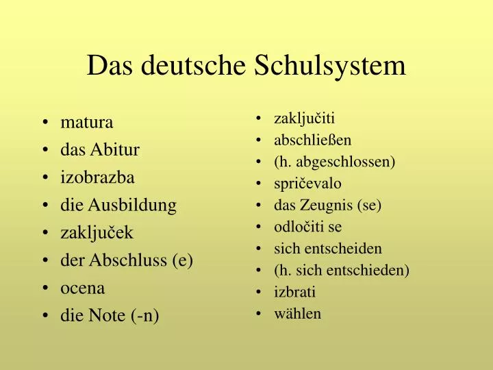 PPT - Das deutsche Schulsystem PowerPoint Presentation, free download ...