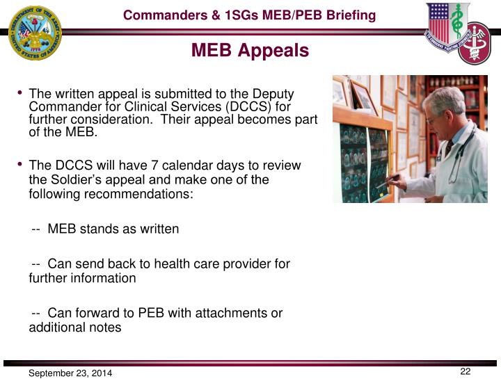 PPT - Kenner Army Health Clinic MEDICAL EVALUATION BOARD OFFICE ...