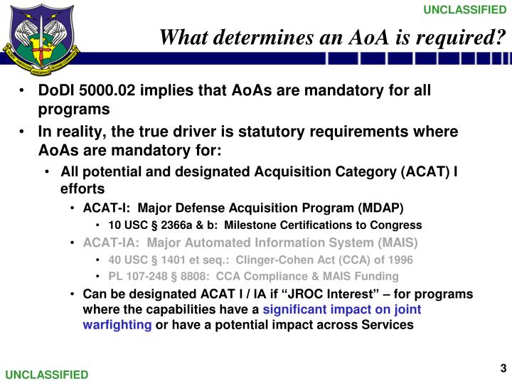 PPT - Analysis of Alternatives (AoA) PowerPoint Presentation - ID:4734054
