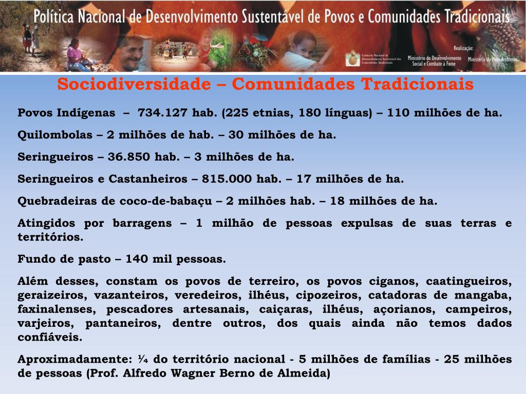 Ppt Marco Conceitual E Legal De Povos E Comunidades Tradicionais No