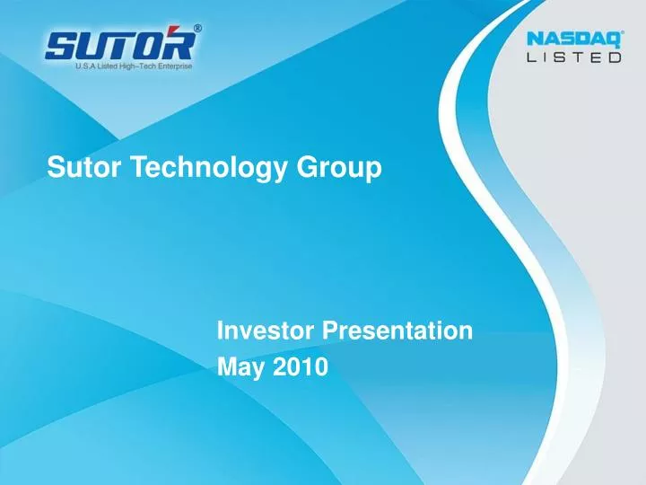 PPT - Sutor Technology Group PowerPoint Presentation, free download ...