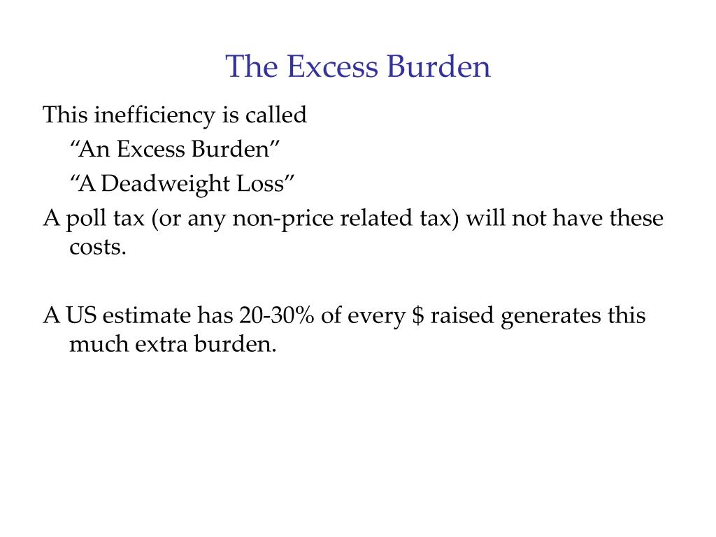 PPT - Tax Incidence and the Efficiency Cost of Taxation PowerPoint ...
