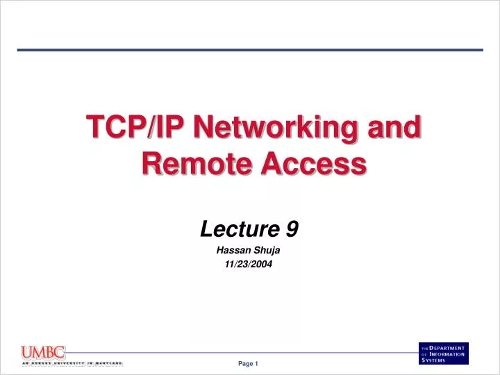 PPT - TCP/IP Networking and Remote Access PowerPoint Presentation, free ... PPT - TCP/IP Networking and Remote Access PowerPoint Presentation, free ...
