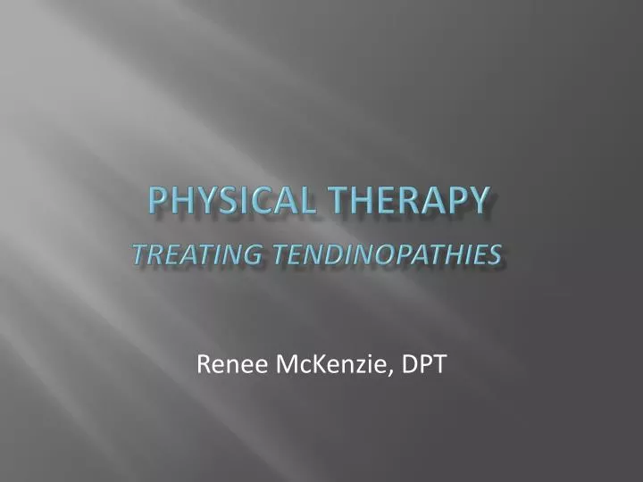 PPT - Physical Therapy PowerPoint Presentation, free download - ID:4735268