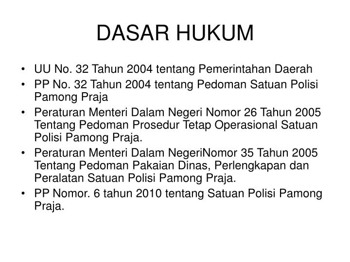 PPT - SATPOL PP PowerPoint Presentation - ID:4735366