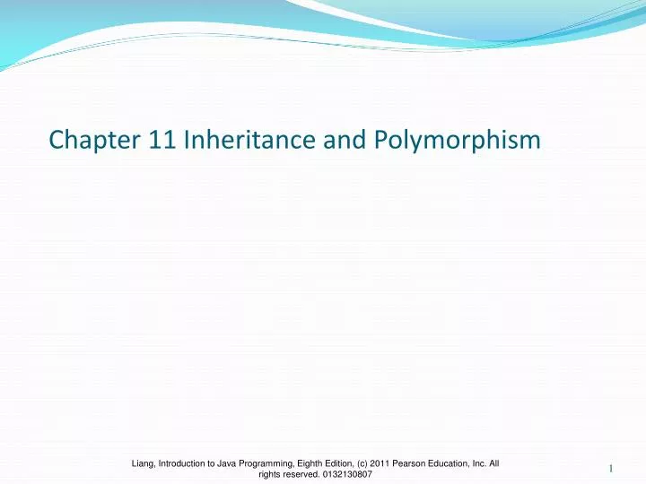 Ppt Chapter 11 Inheritance And Polymorphism Powerpoint Presentation Free Download Id4737052