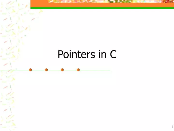 PPT - Pointers in C PowerPoint Presentation, free download - ID:4737904