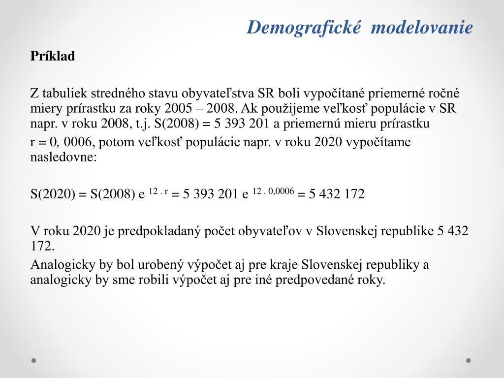 PPT - Demografické prognózy a projekcie PowerPoint Presentation, free ...