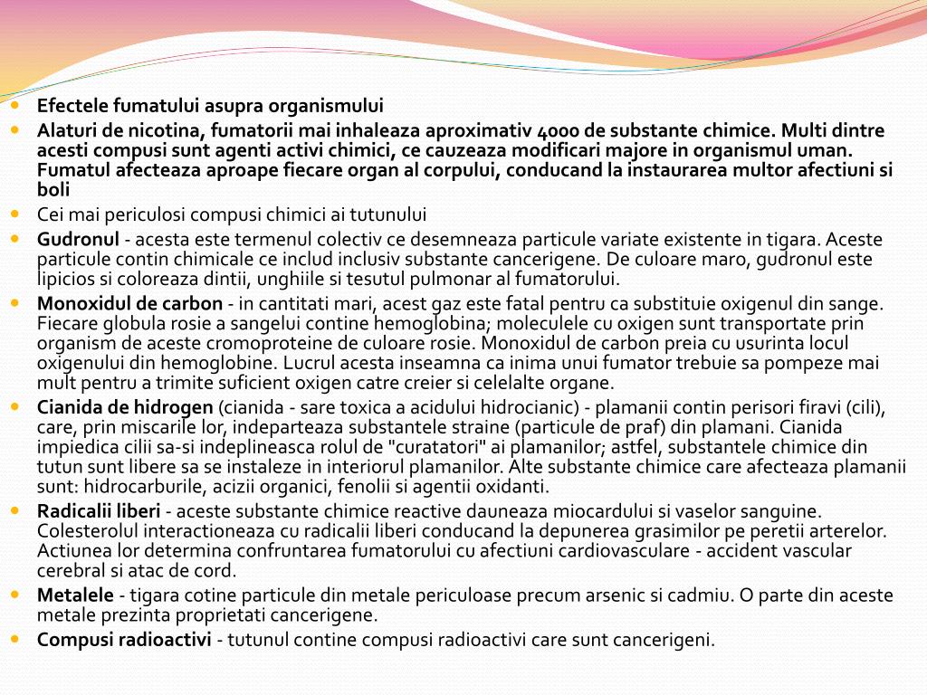 PPT - Efectele fumatului asupra sanatatii omului PowerPoint ...