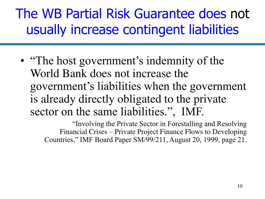 PPT - Catalyzing private finance The relevance of World Bank Guarantees ...