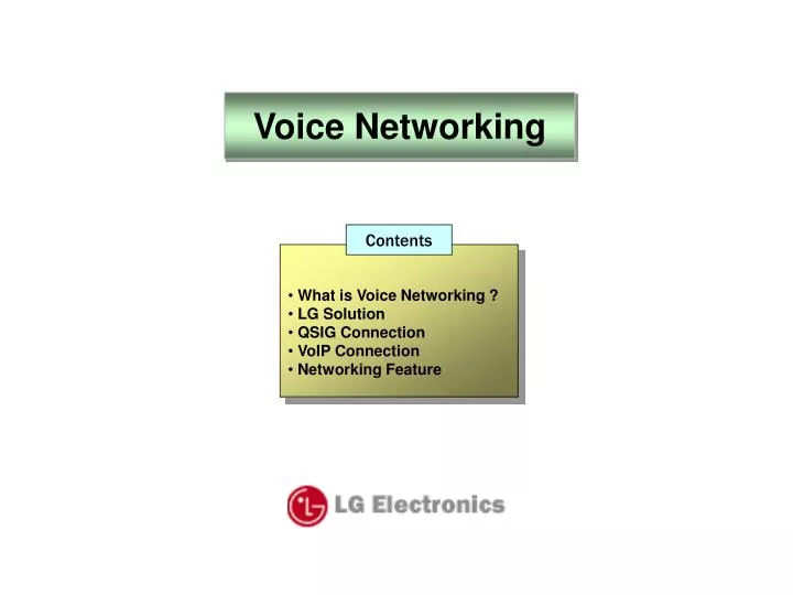 PPT - Voice Networking PowerPoint Presentation, free download - ID:4740011