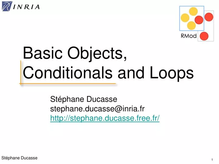 PPT - Basic Objects, Conditionals and Loops PowerPoint Presentation ...
