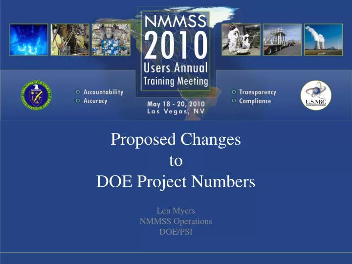 PPT - Proposed Changes to DOE Project Numbers PowerPoint Presentation ...
