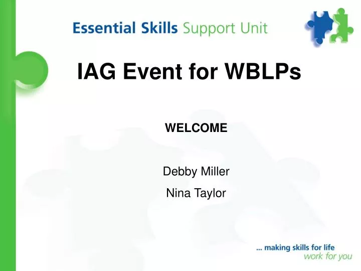 PPT - IAG Event for WBLPs PowerPoint Presentation, free download - ID:4740744