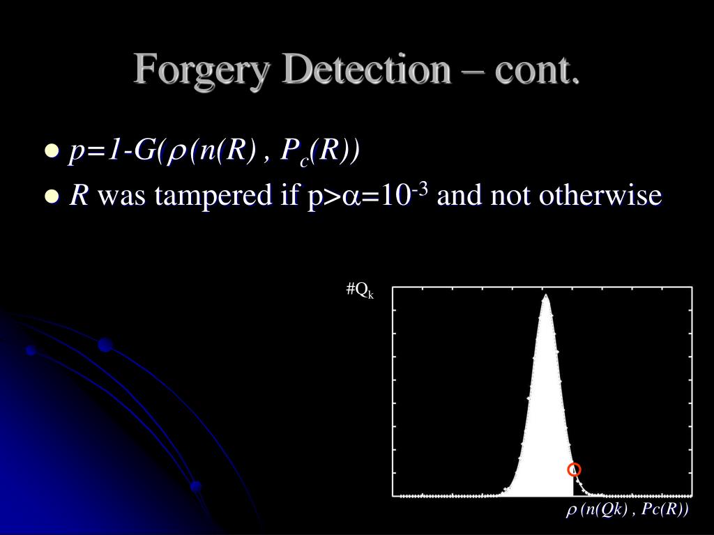 Ppt Detecting Digital Image Forgeries Using Sensor Pattern Noise Powerpoint Presentation Id