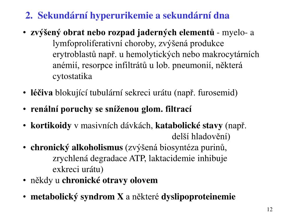 PPT - Poruchy metabolismu purinů PowerPoint Presentation, free download ...