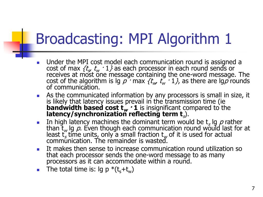 Ppt Lecture 8 Architecture Independent Mpi Algorithm Design Powerpoint Presentation Id4741542